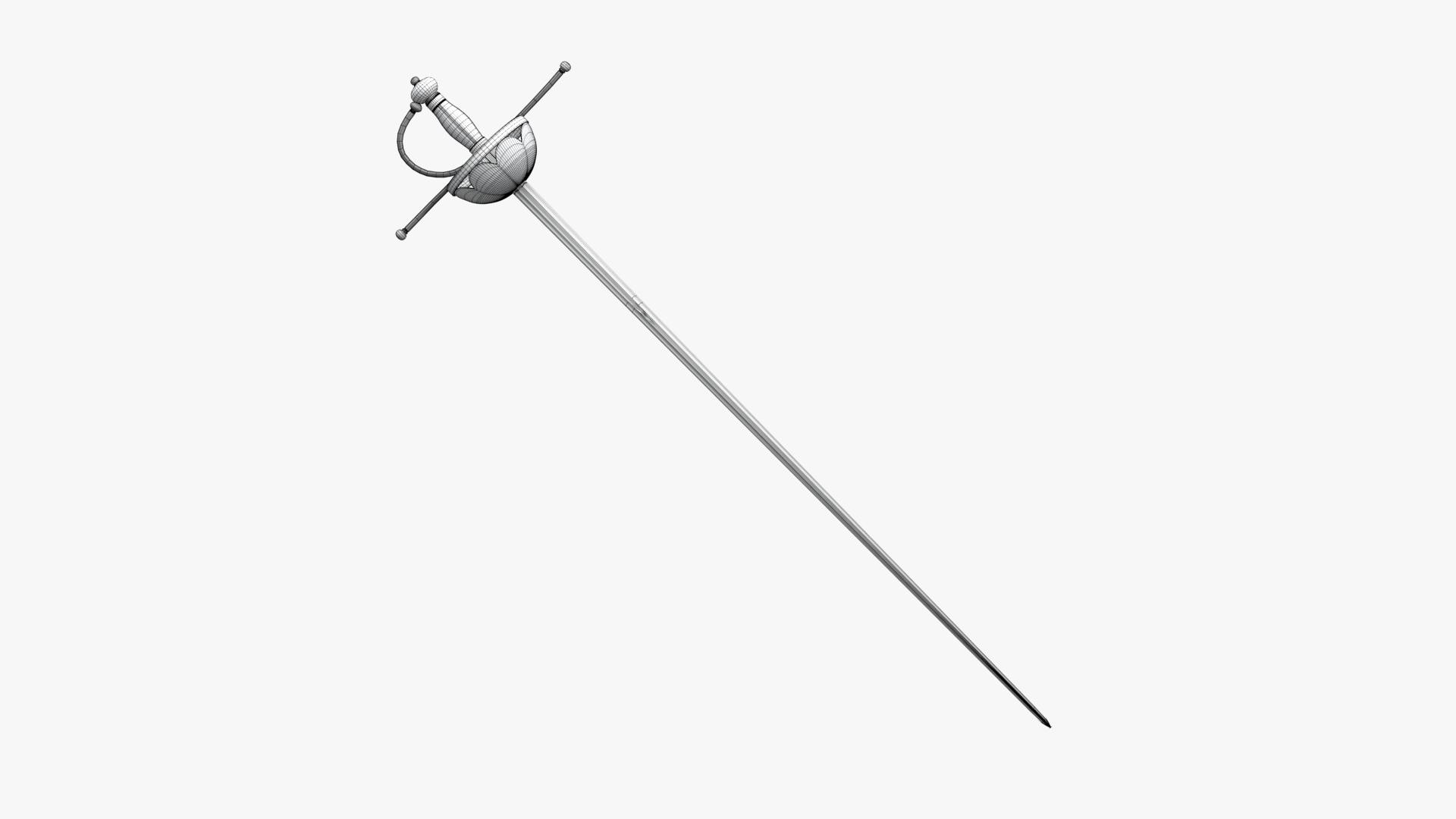 Rapier Sword 3D Model - TurboSquid 1558250