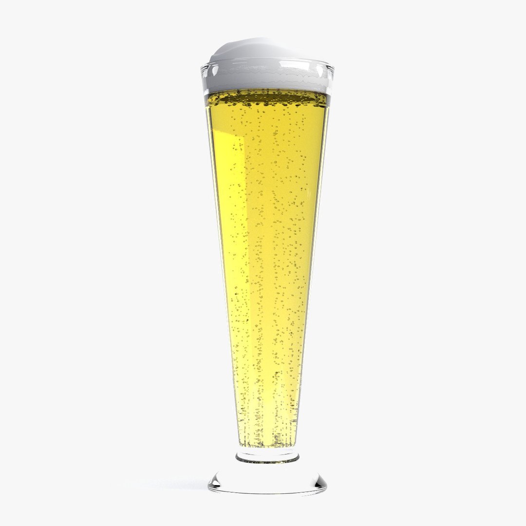 3d beer glass model