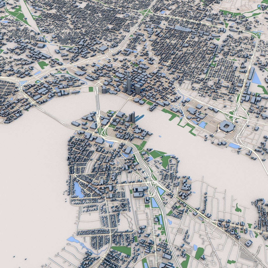 3D Jacksonville City Florida United States - TurboSquid 2315388