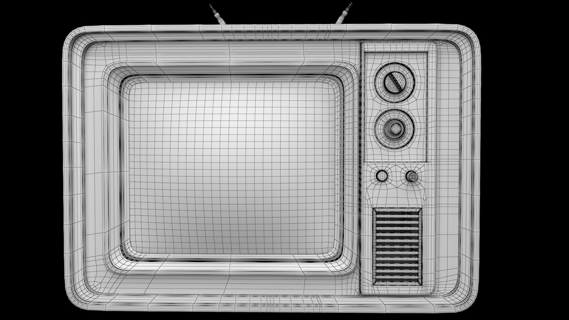 3D Old Retro CRT TV Model - TurboSquid 2328724