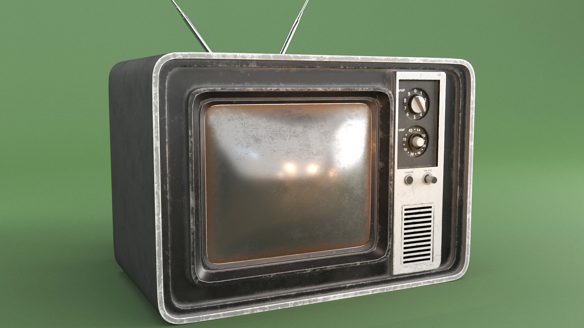 3D Old Retro CRT TV Model - TurboSquid 2328724
