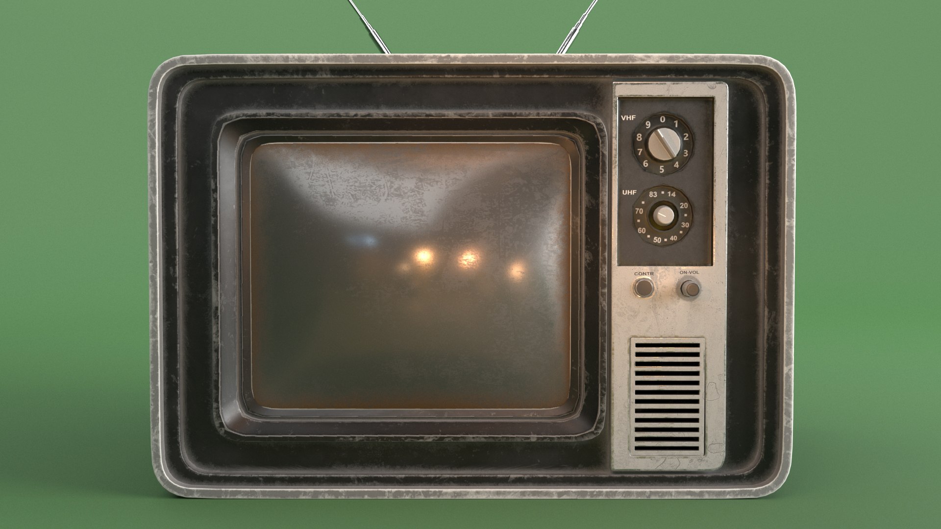 3D Old Retro CRT TV Model - TurboSquid 2328724