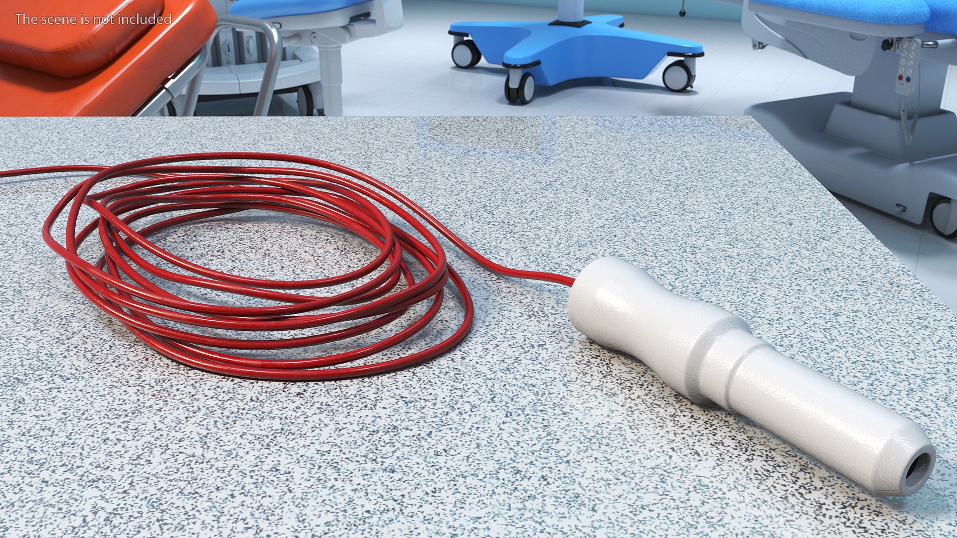 3D Model Rolled Red Wire With Surface Electrode - TurboSquid 2151618