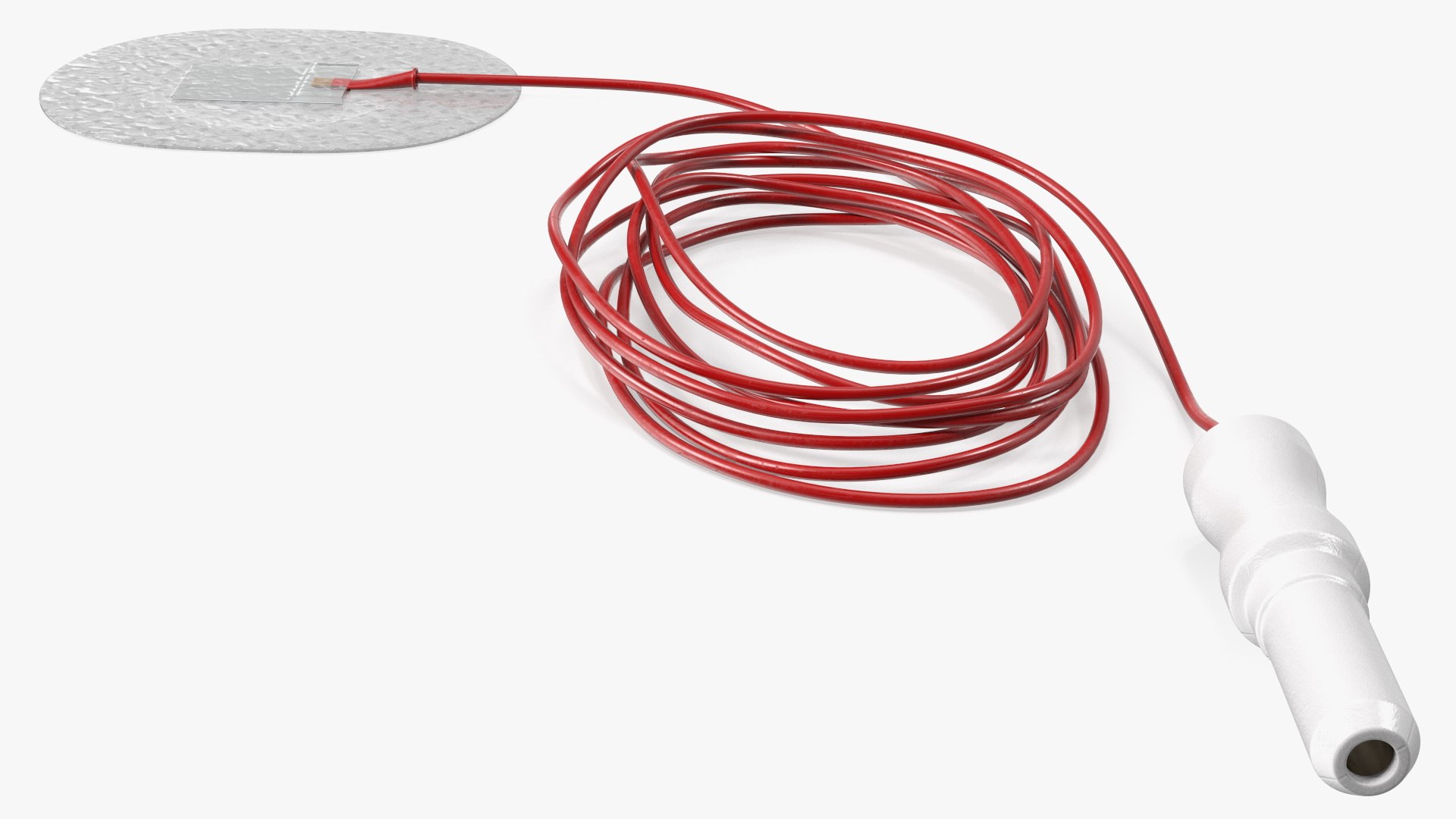 3D Model Rolled Red Wire With Surface Electrode - TurboSquid 2151618