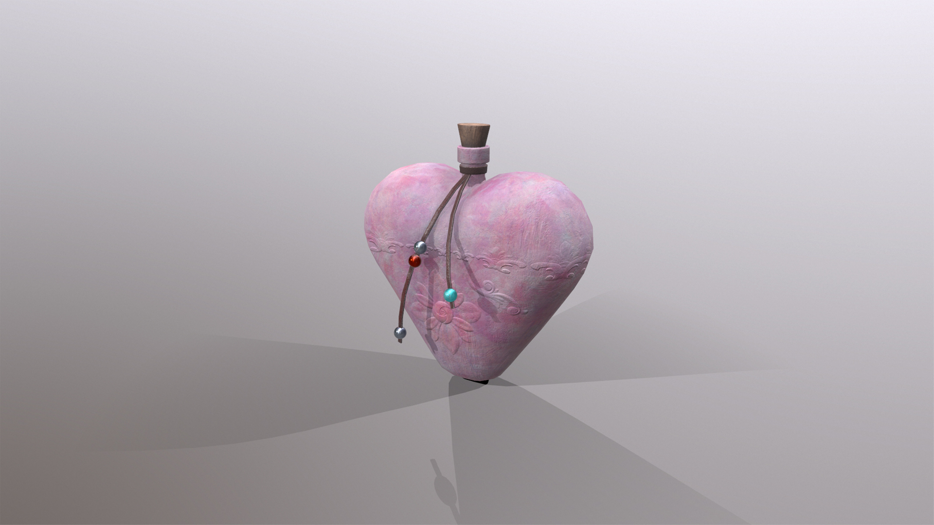 3D heart flask art model - TurboSquid 1673115