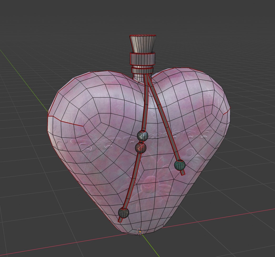3D Heart Flask Art Model - TurboSquid 1673115