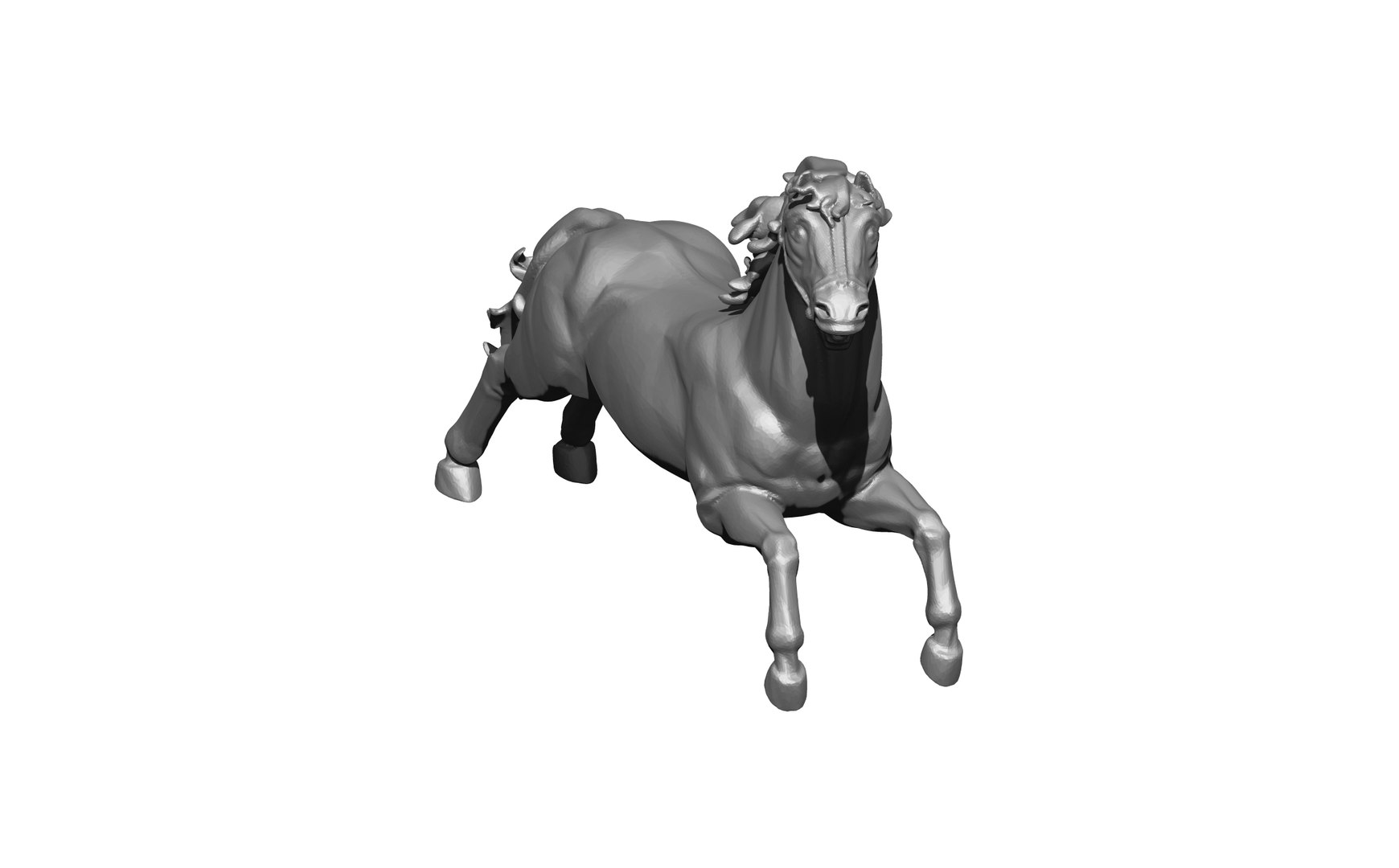 Animal Horse Head Mane Muscles 3D - TurboSquid 2132495