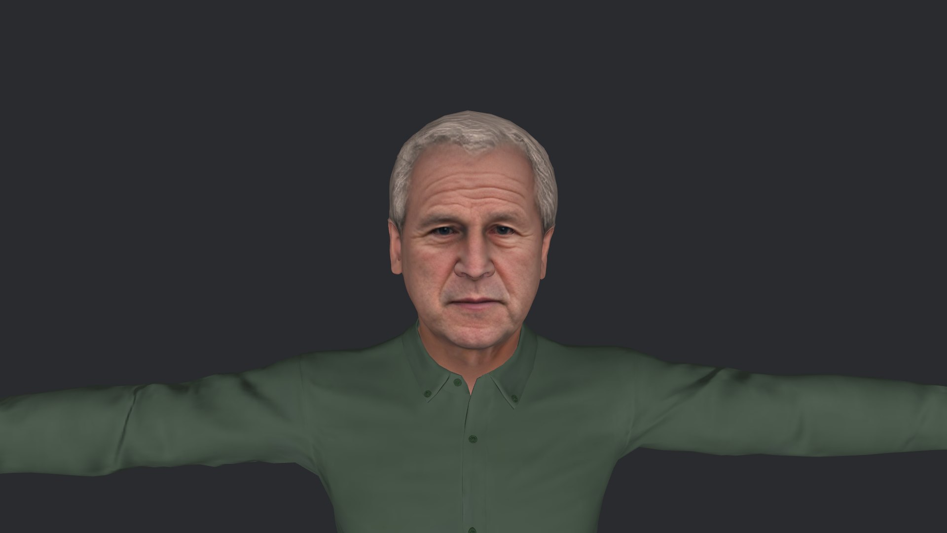 3D George-W-Bush Hyper Realistic Full Body Fully Rigged 3D Character ...