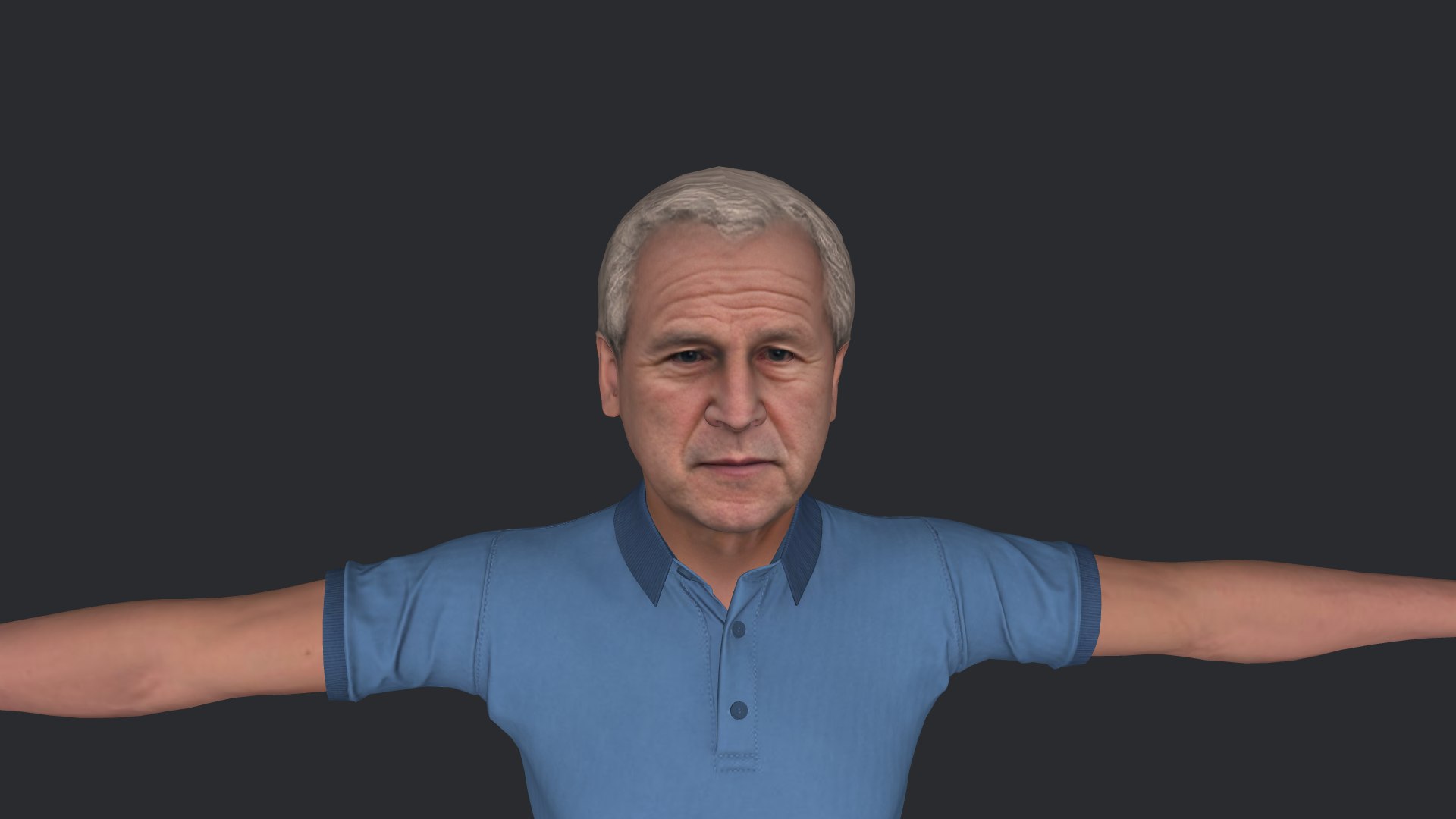 3D George-W-Bush Hyper Realistic Full Body Fully Rigged 3D Character ...