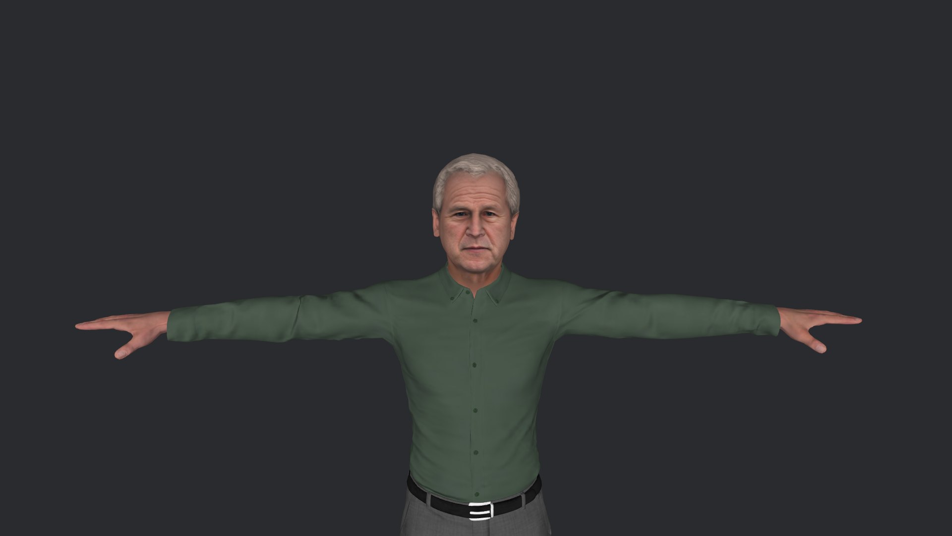 3D George-W-Bush Hyper Realistic Full Body Fully Rigged 3D Character ...