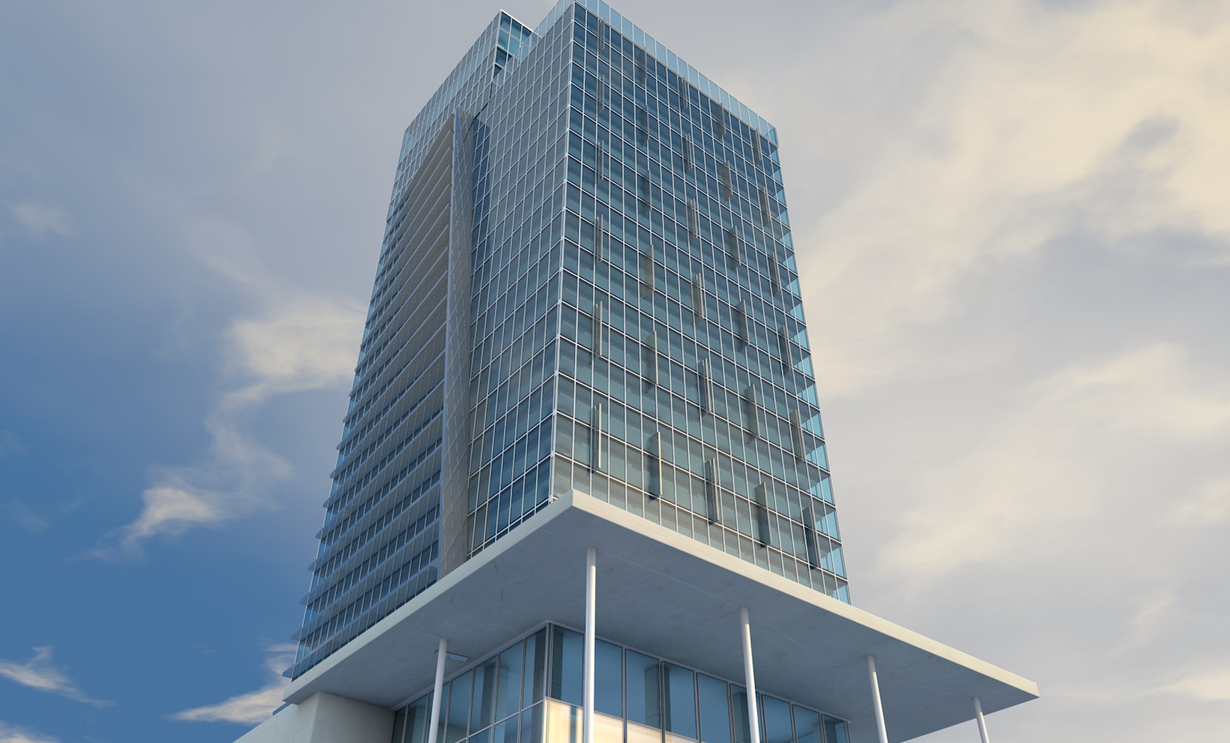3D Skyscraper Building Model - TurboSquid 1226019