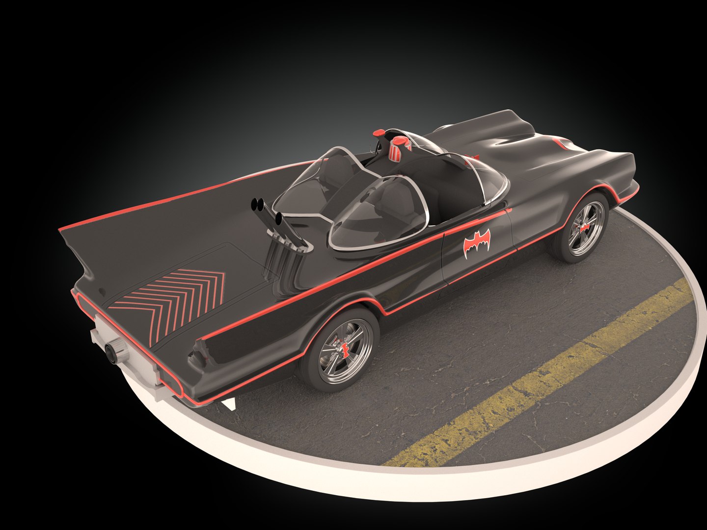 Batmobile 1966 3D - TurboSquid 2319853