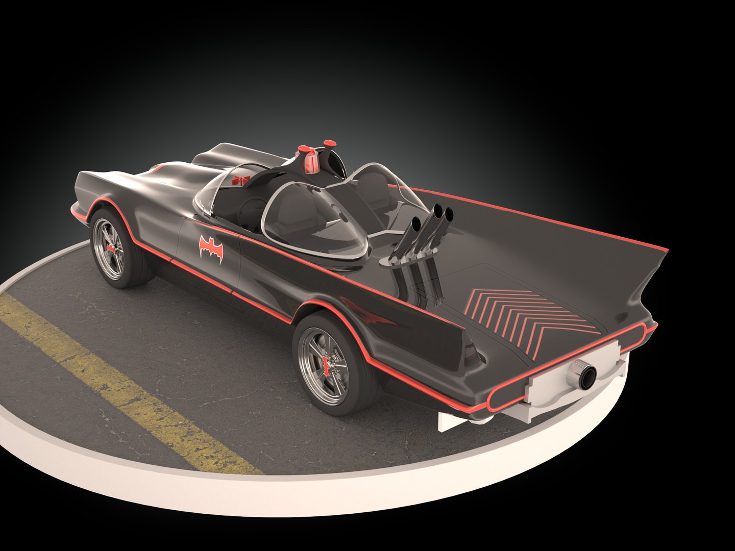 Batmobile 1966 3D - TurboSquid 2319853