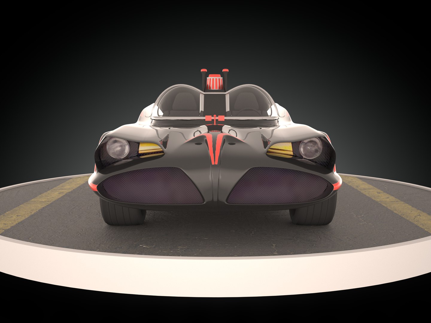 Batmobile 1966 3D - TurboSquid 2319853