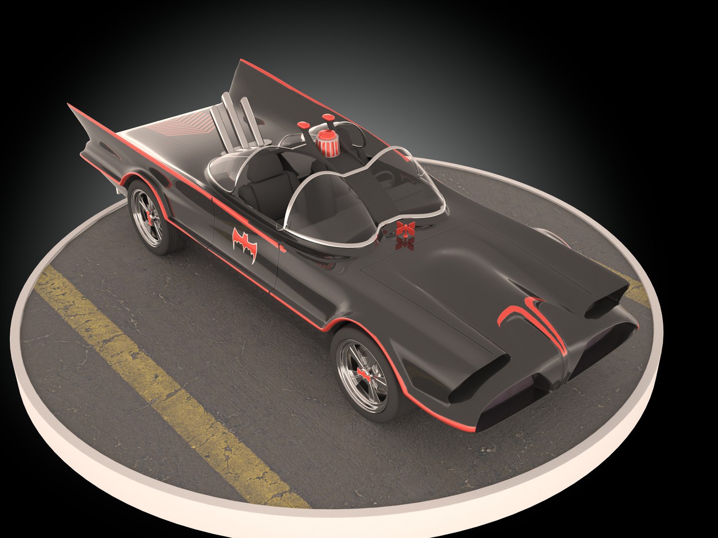 Batmobile 1966 3D - TurboSquid 2319853
