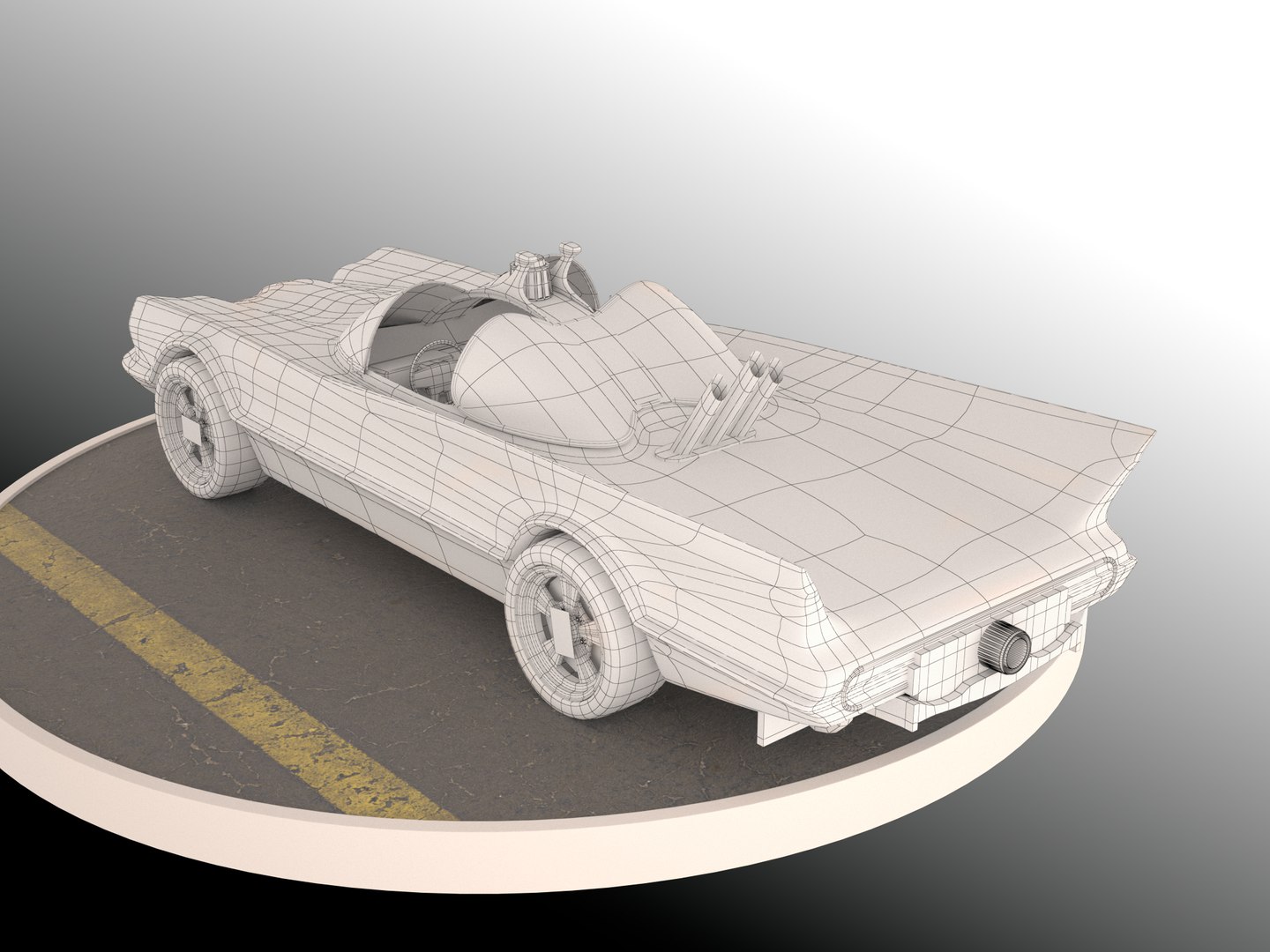 Batmobile 1966 3D - TurboSquid 2319853