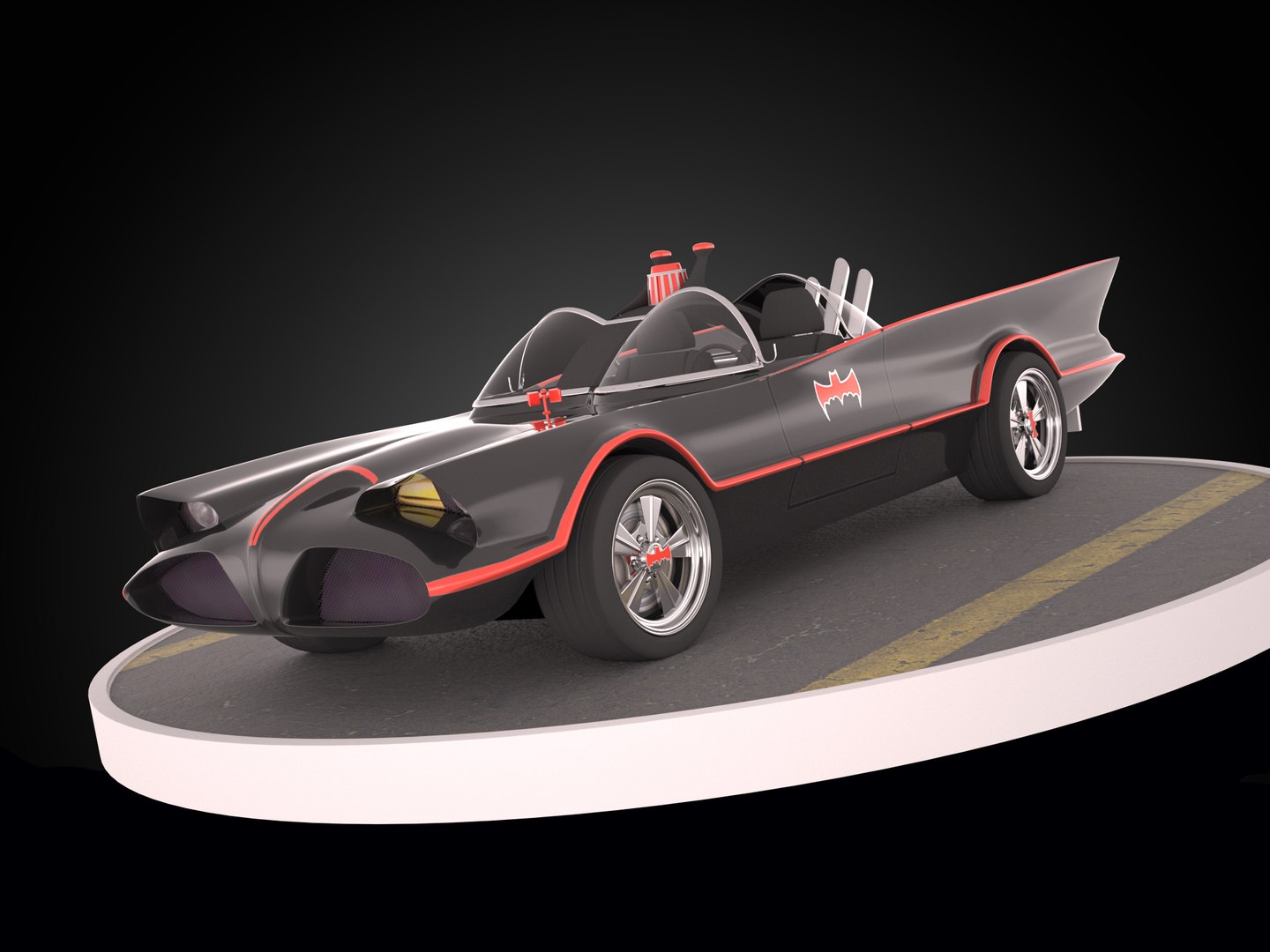 Batmobile 1966 3D - TurboSquid 2319853
