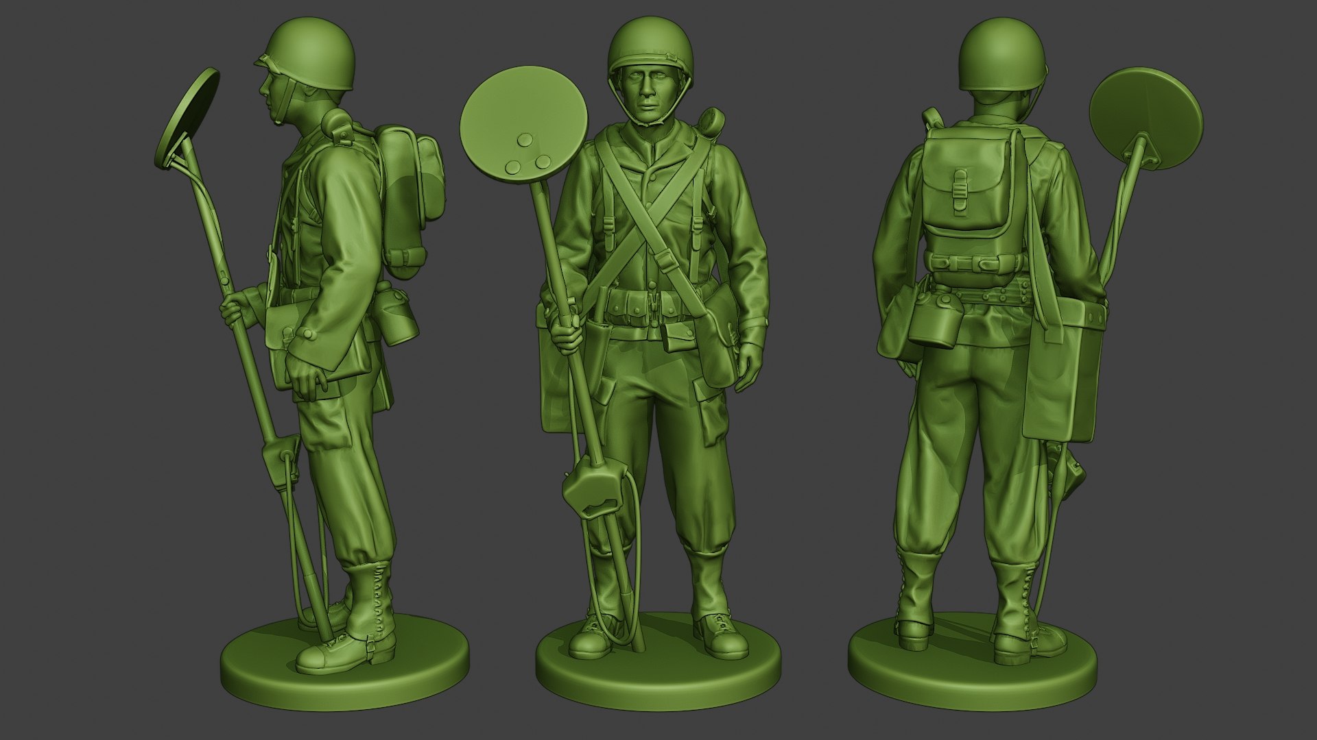 3D american soldier ww2 engineer model - TurboSquid 1621251