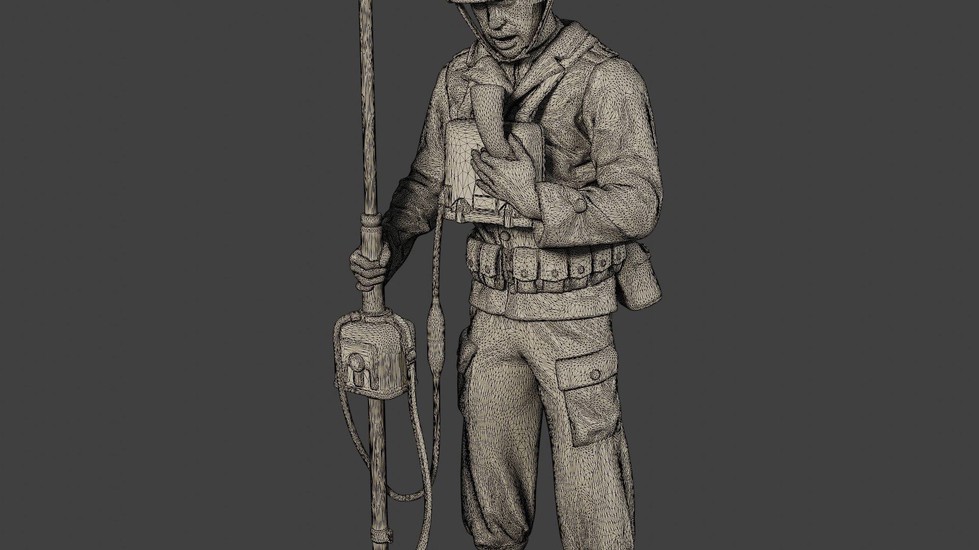 3D american soldier ww2 engineer model - TurboSquid 1621251