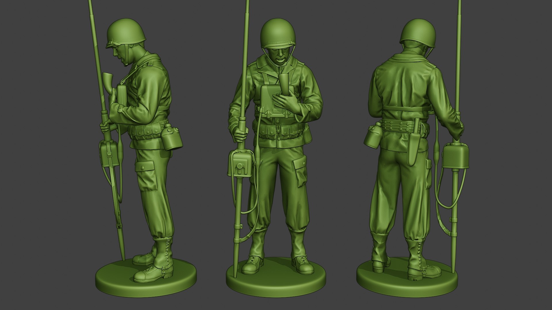 3D american soldier ww2 engineer model - TurboSquid 1621251