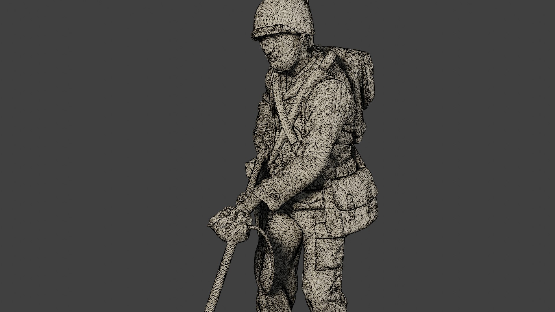 3D american soldier ww2 engineer model - TurboSquid 1621251