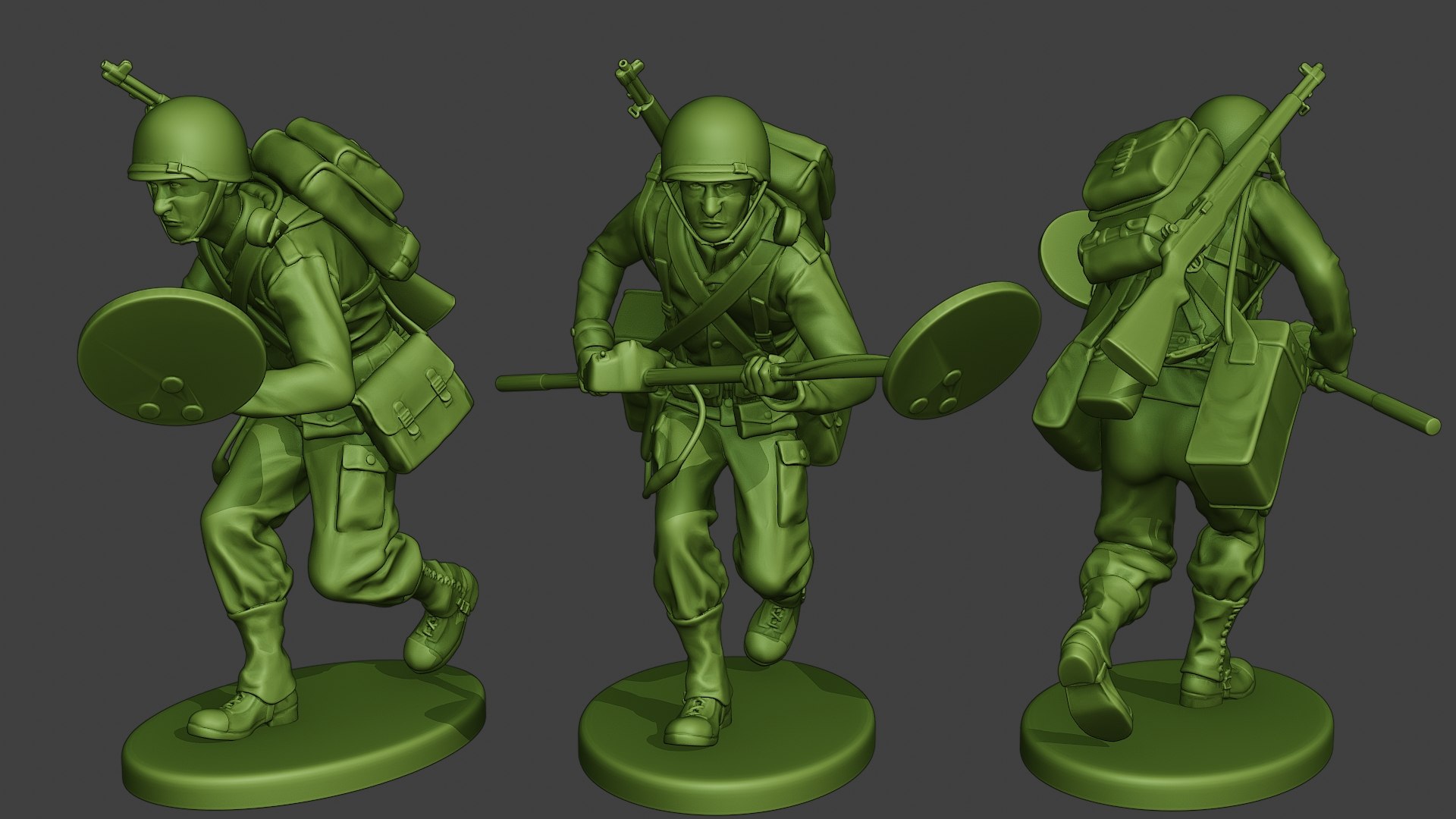 3D american soldier ww2 engineer model - TurboSquid 1621251
