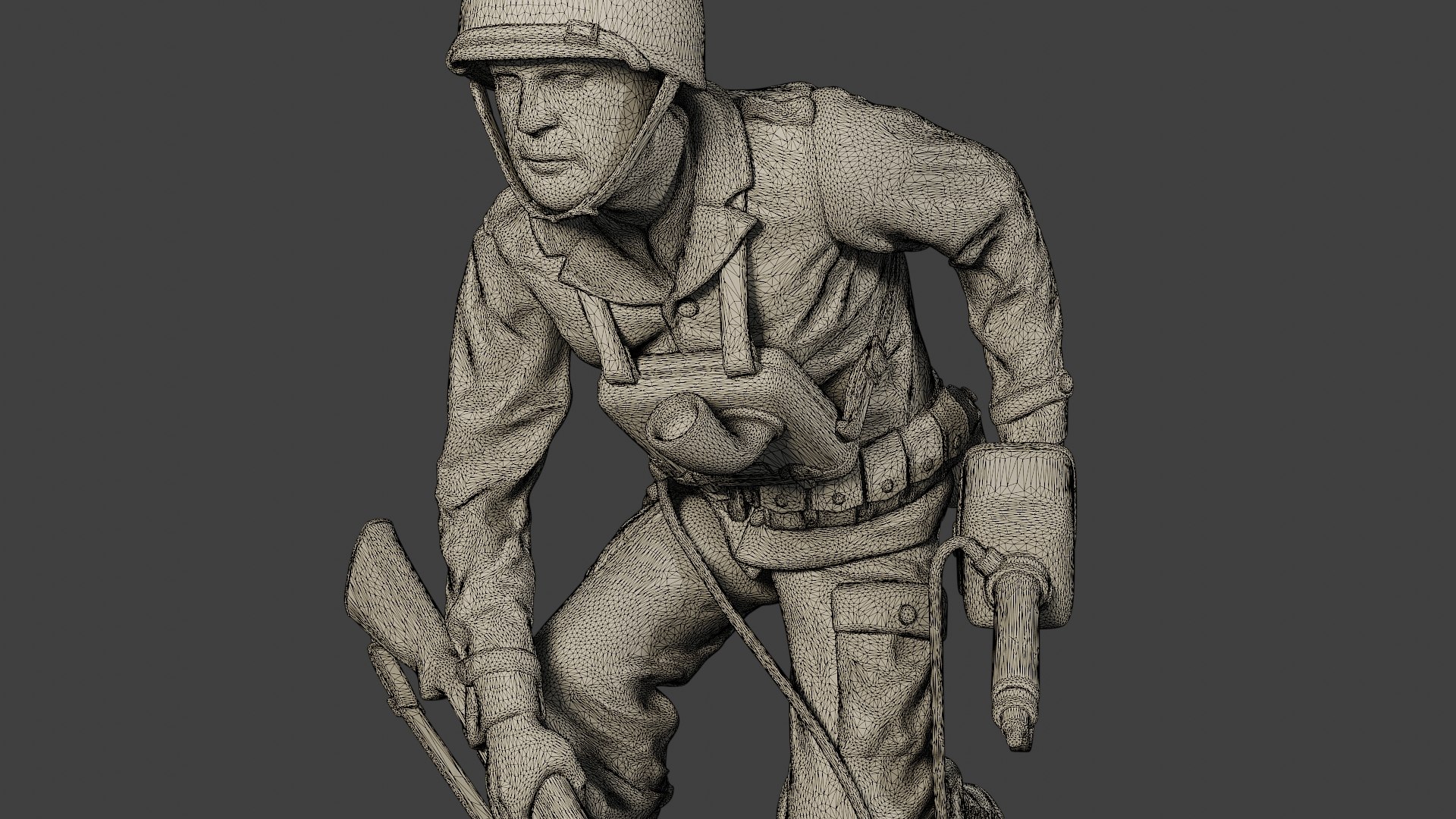 3D american soldier ww2 engineer model - TurboSquid 1621251