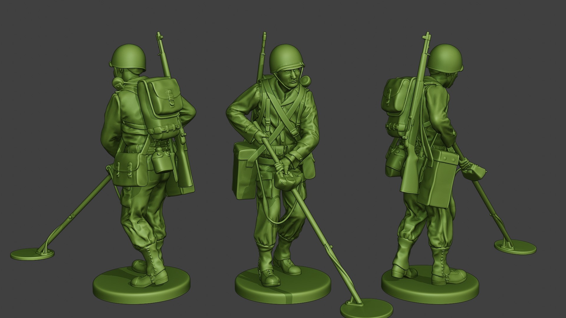 3D american soldier ww2 engineer model - TurboSquid 1621251