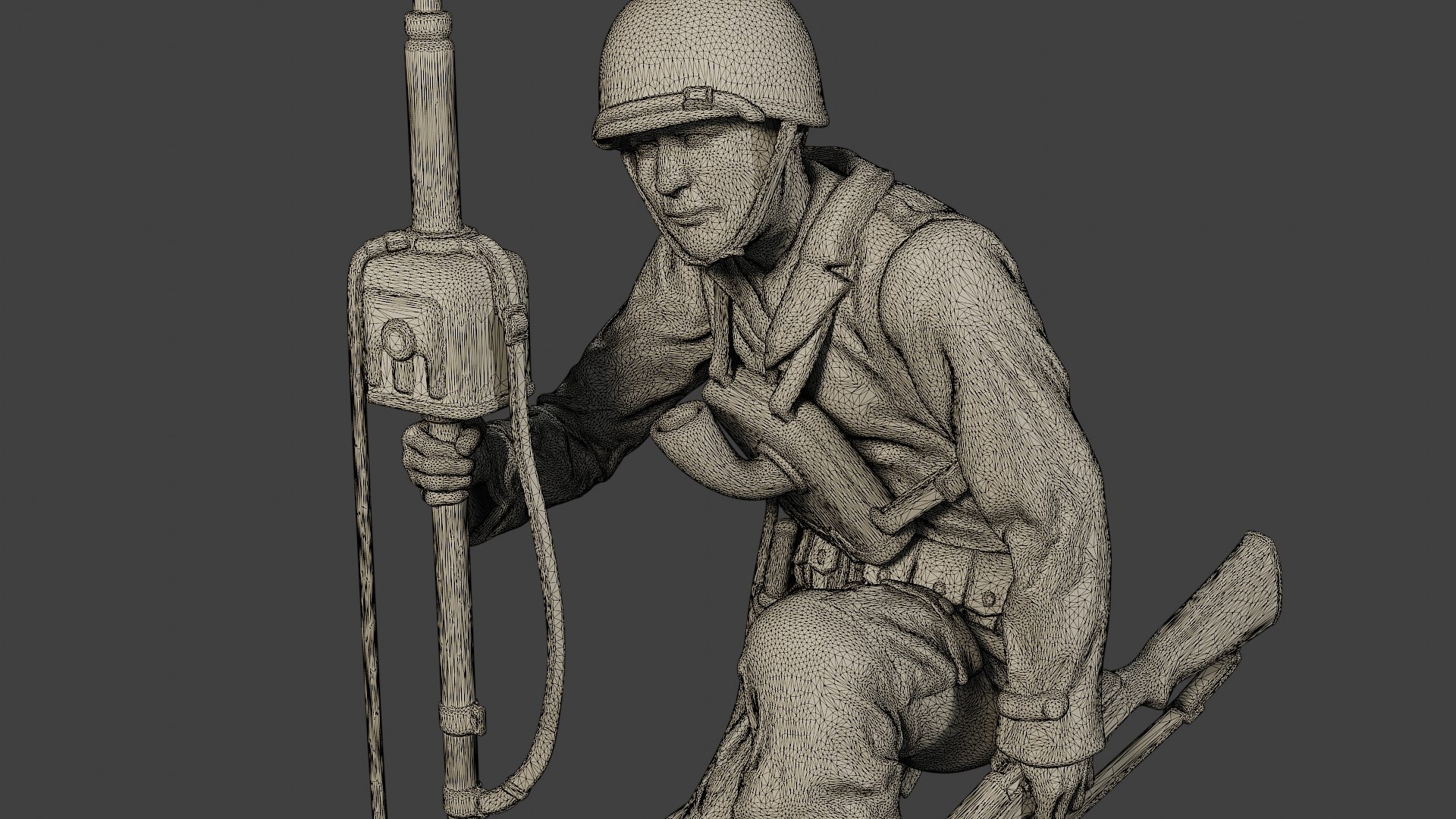 3D american soldier ww2 engineer model - TurboSquid 1621251