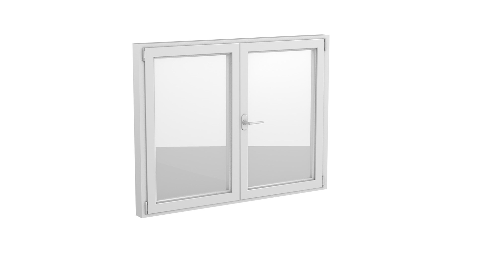 3D pvc double window - TurboSquid 1375663