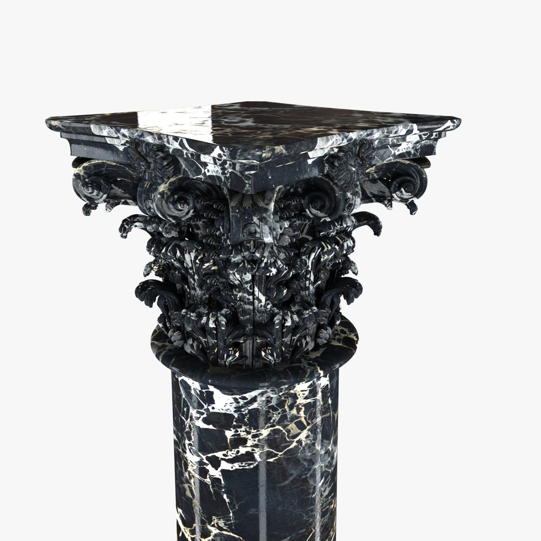 Corinth Column 3d 3ds