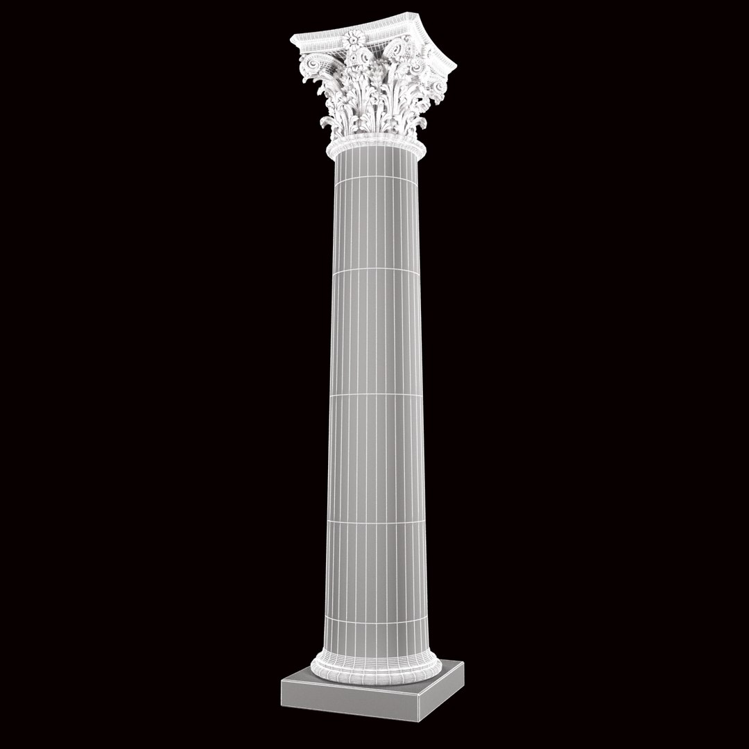 Corinth Column 3d 3ds