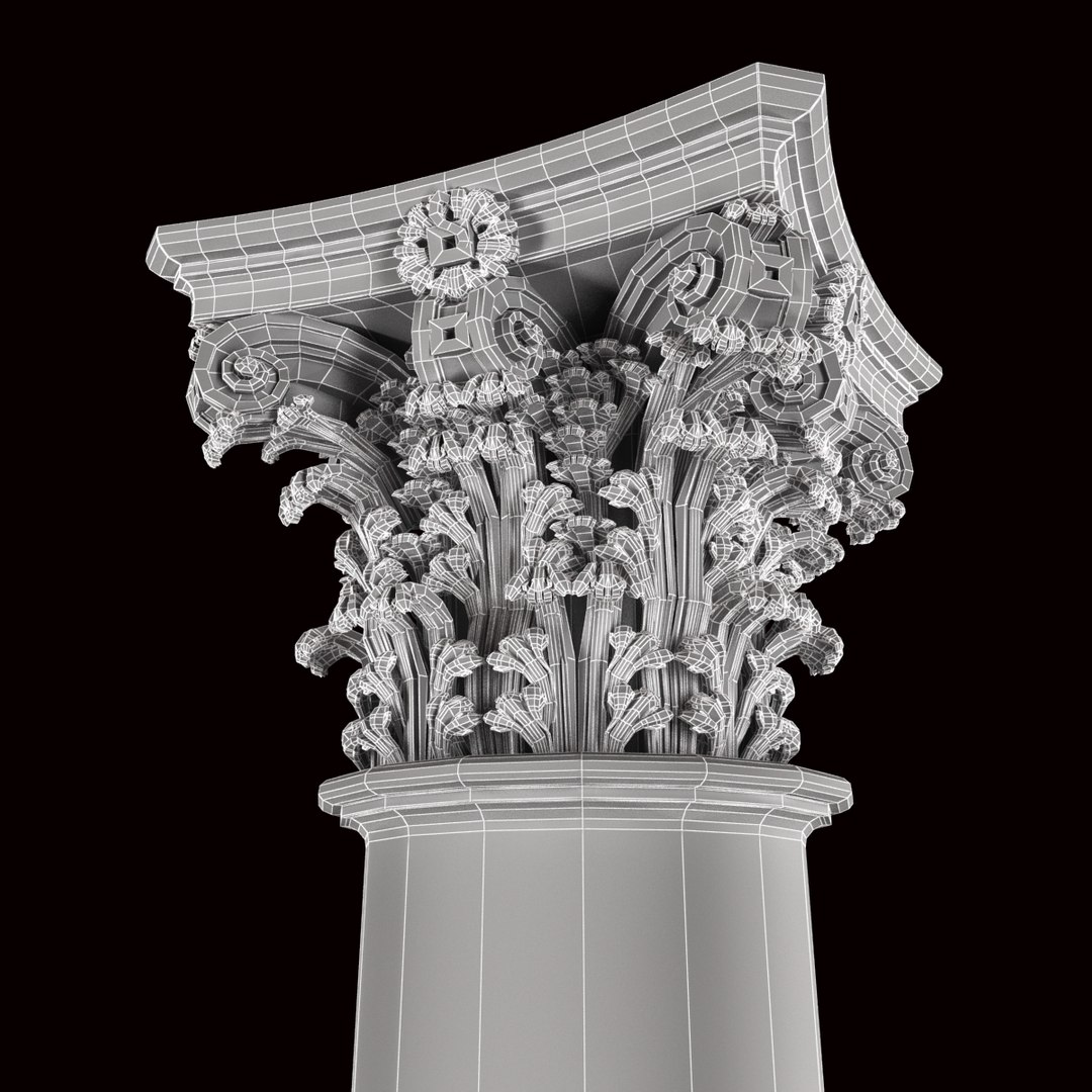 Corinth Column 3d 3ds