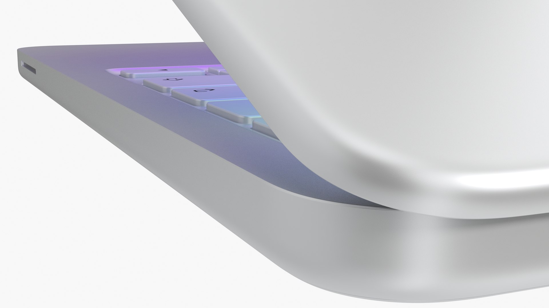 Apple MacBook Neo Silver Rigged 3D Model - TurboSquid 2544687