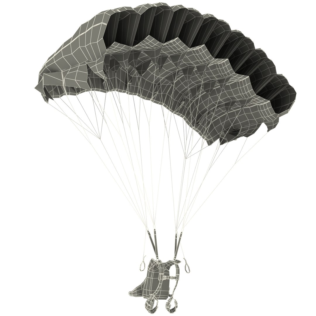 3d Parachute V2 Model