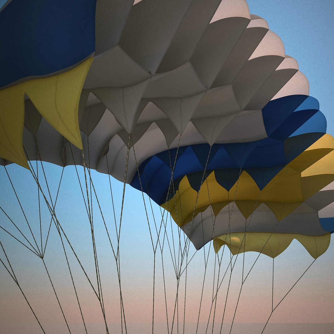 3d Parachute V2 Model
