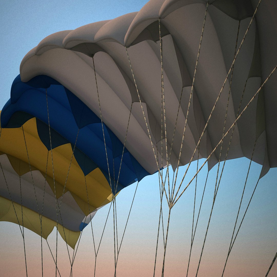 3d Parachute V2 Model