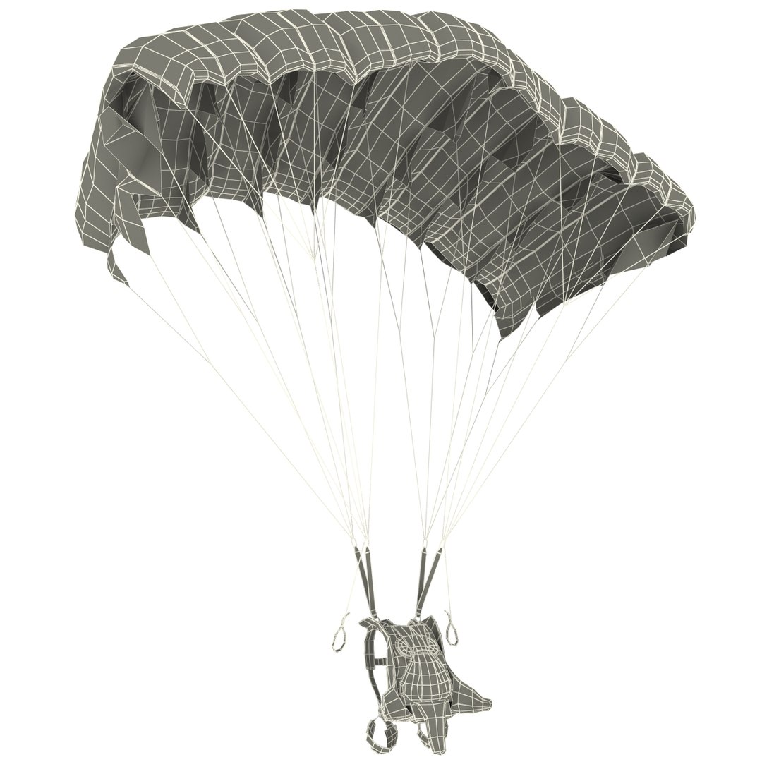 3d Parachute V2 Model