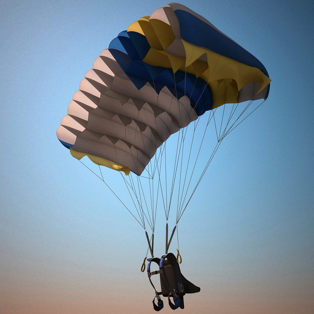 3d Parachute V2 Model