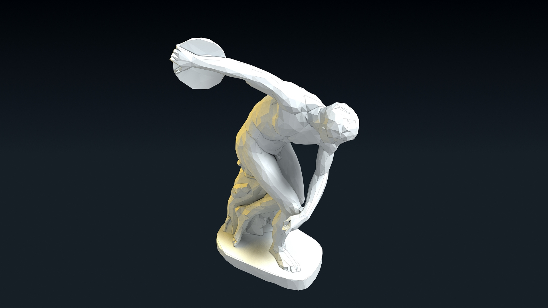 Statue discobolus 3D - TurboSquid 1667807