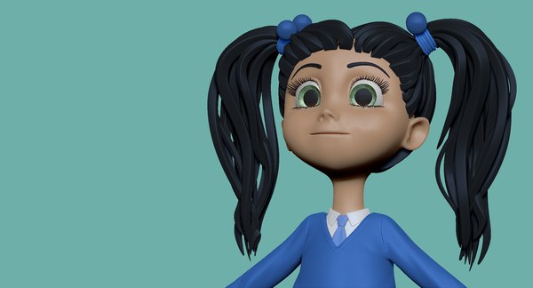 sculpt student cartoon h2o2 obj