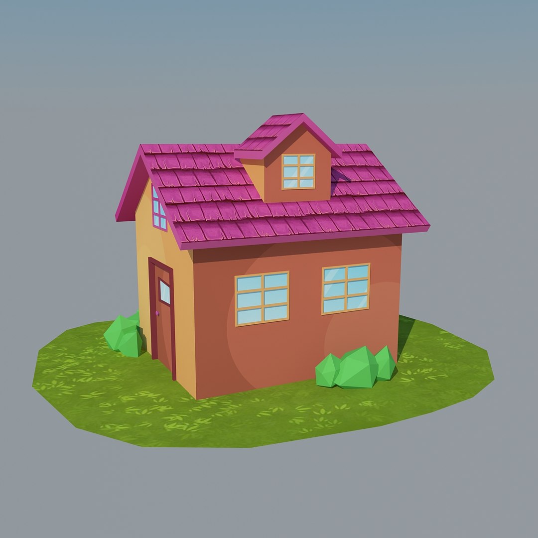 3d Max Cartoon House 3