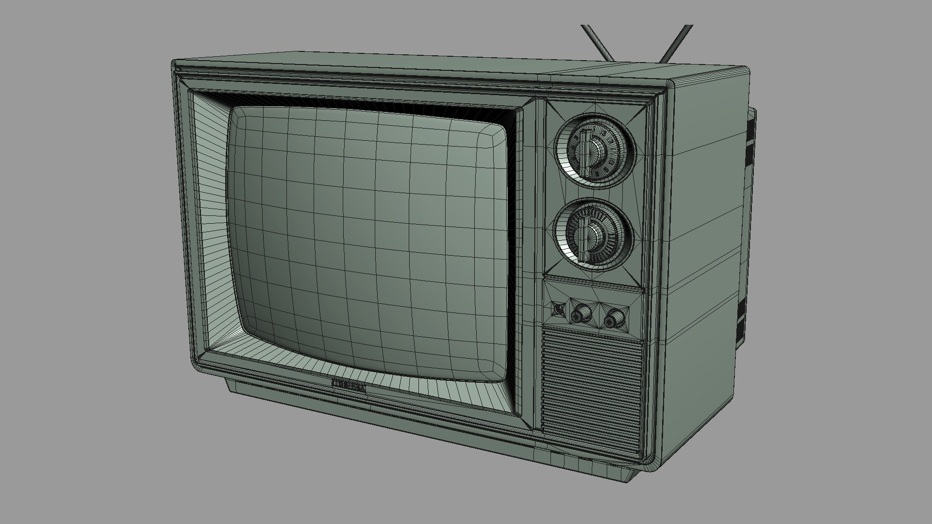 3D Crt Tv Toshiba Blackstripe Model - TurboSquid 1645035