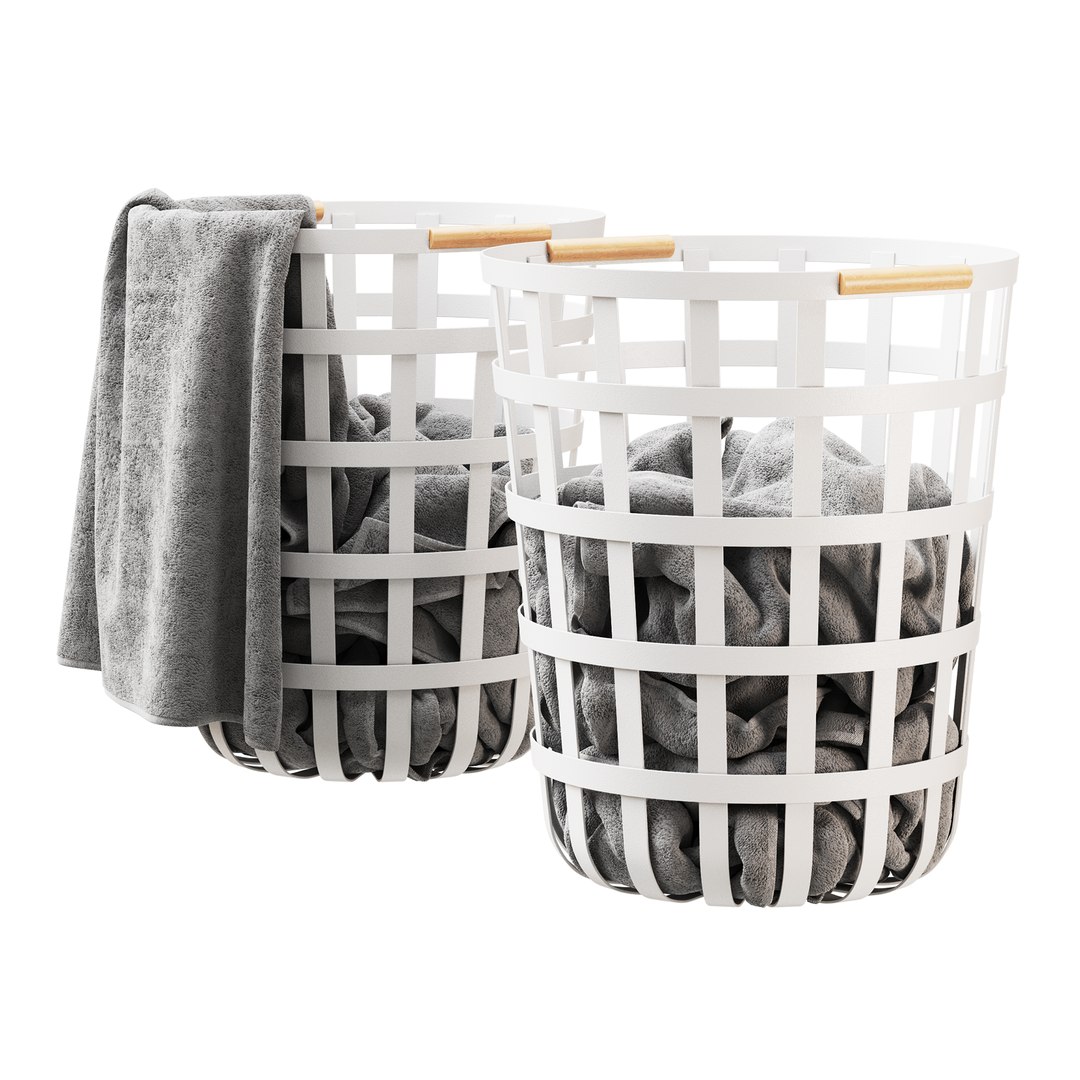 3D Laundry Basket Model - TurboSquid 2388355