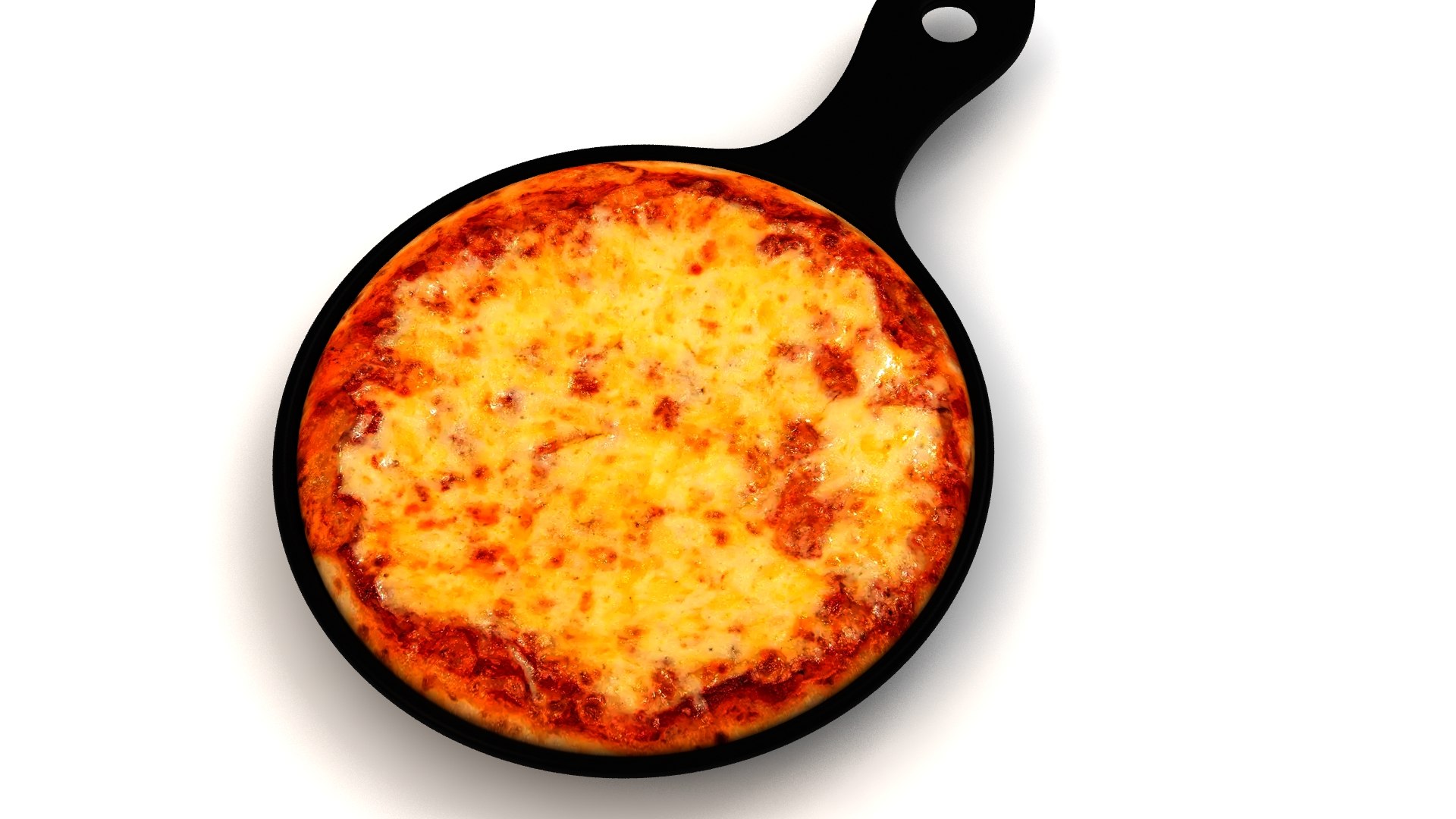 Double Cheese Pizza 3D Model - TurboSquid 2537303