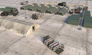 Free Military Base 3d Model