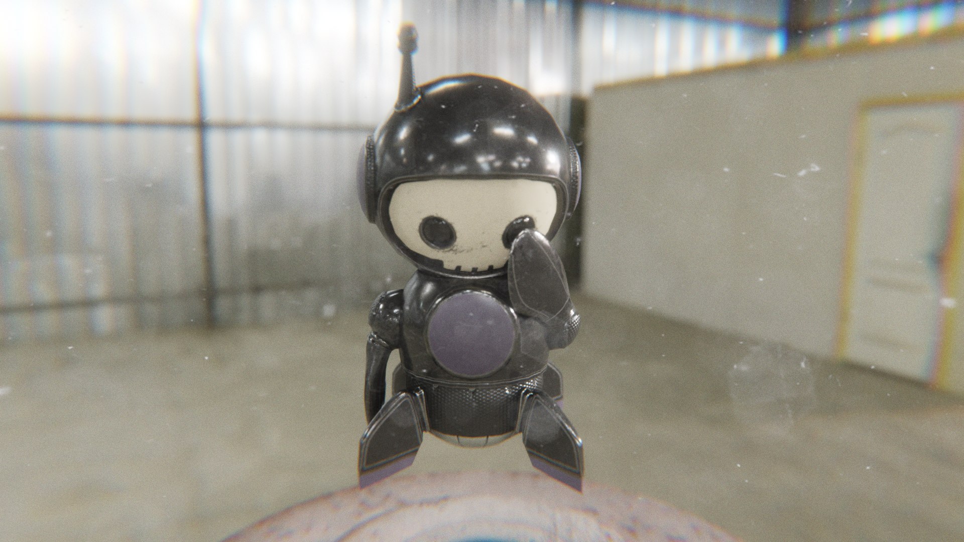 3D Retrobot Skull Version - Technology Mascot - App And Game Ready ...