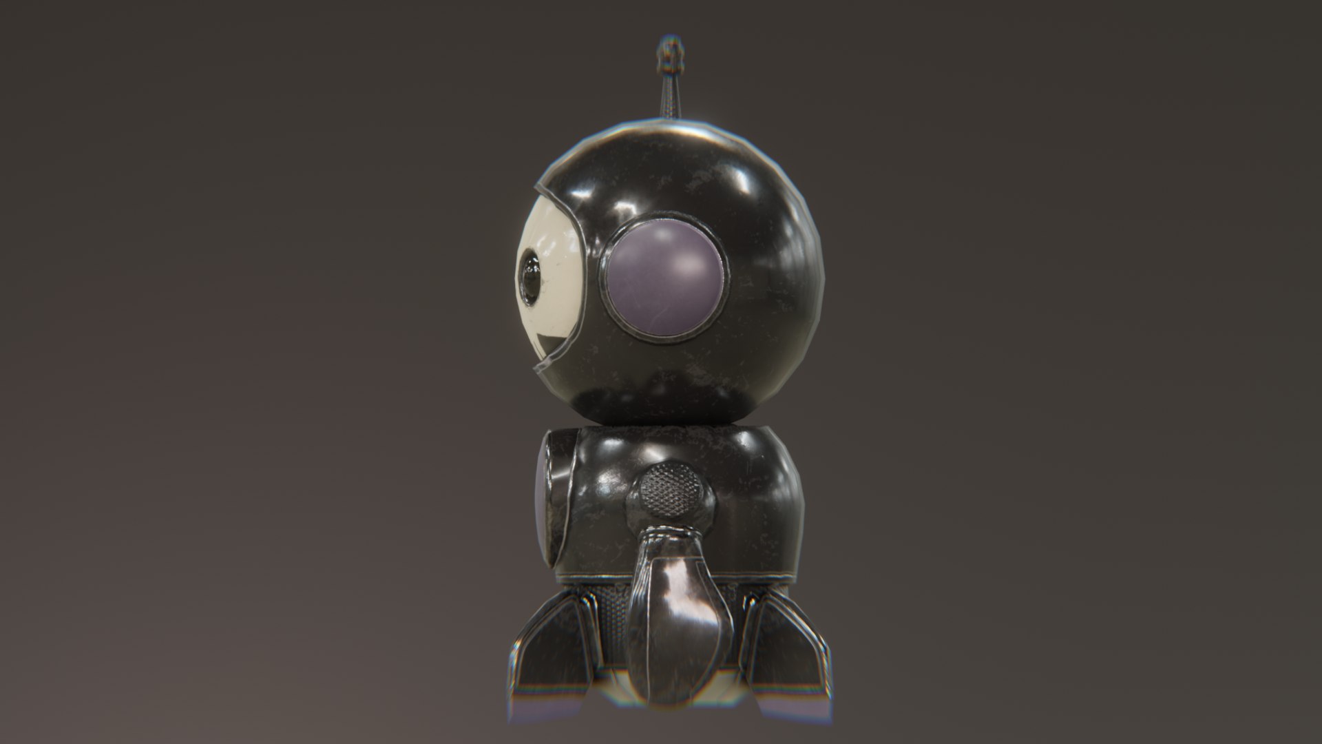 3D Retrobot Skull Version - Technology Mascot - App And Game Ready ...