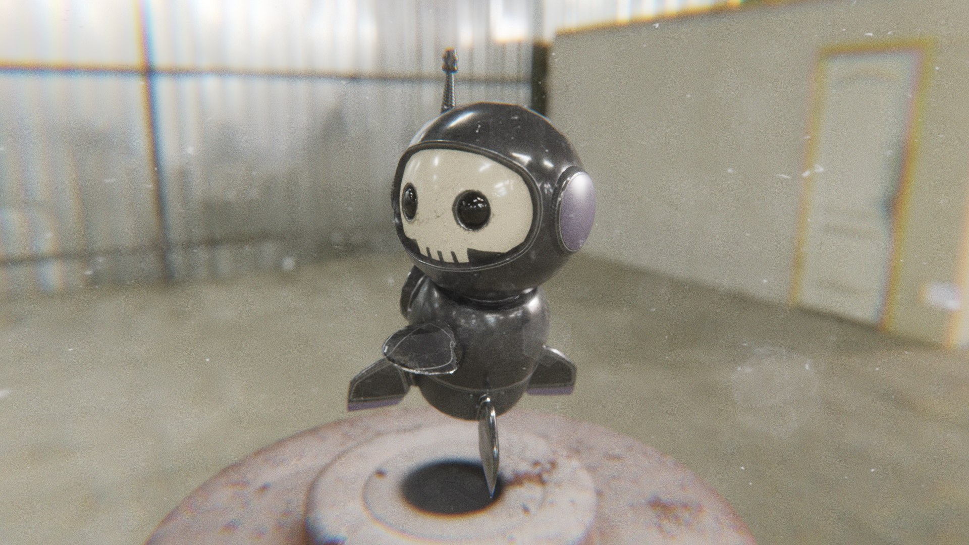 3D Retrobot Skull Version - Technology Mascot - App And Game Ready ...