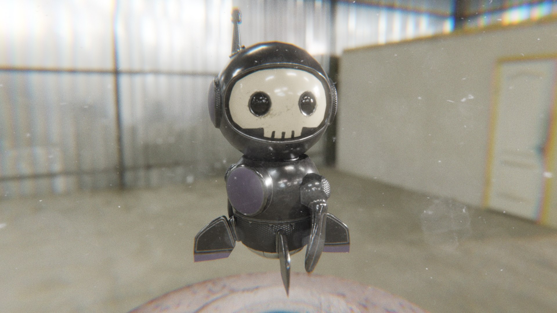 3D Retrobot Skull Version - Technology Mascot - App And Game Ready ...